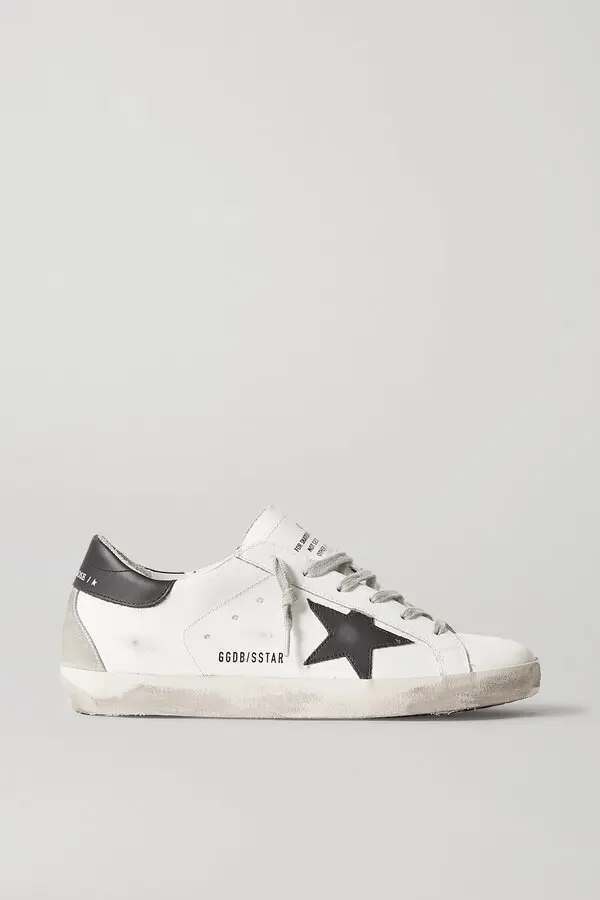 GOLDEN GOOSE Superstar Distressed Leather Sneakers