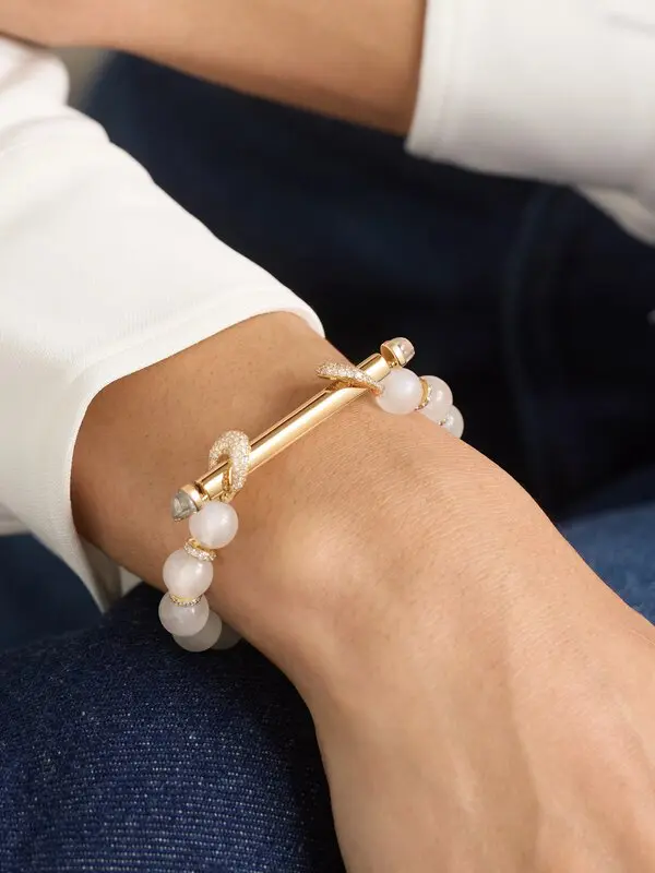 ANANYA Chakra 18-karat Multi-stone Bracelet - Gold
