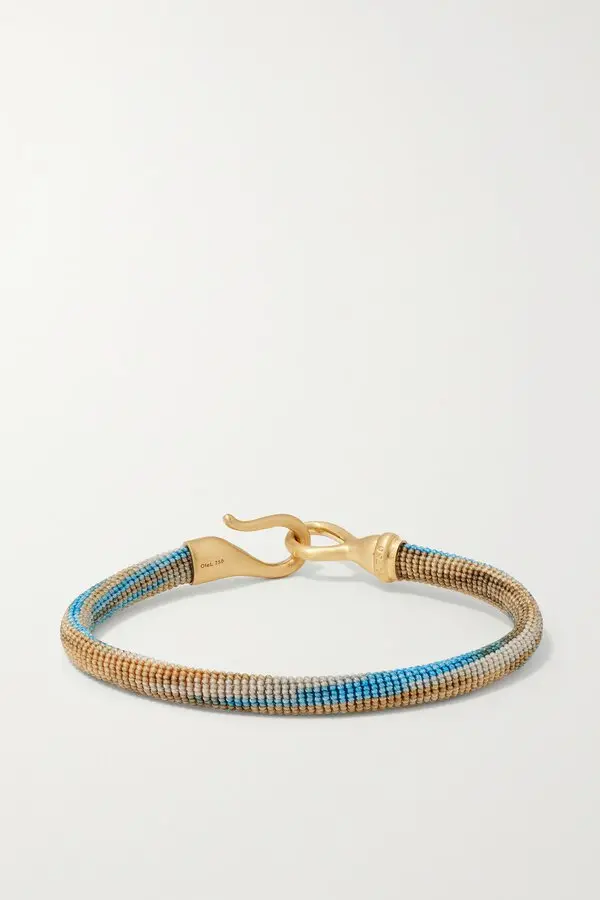 OLE LYNGGAARD COPENHAGEN Life 18-karat And Rope Bracelet - Gold
