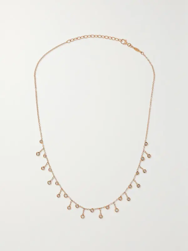 Jacquie Aiche 14-karat Diamond Necklace - Gold