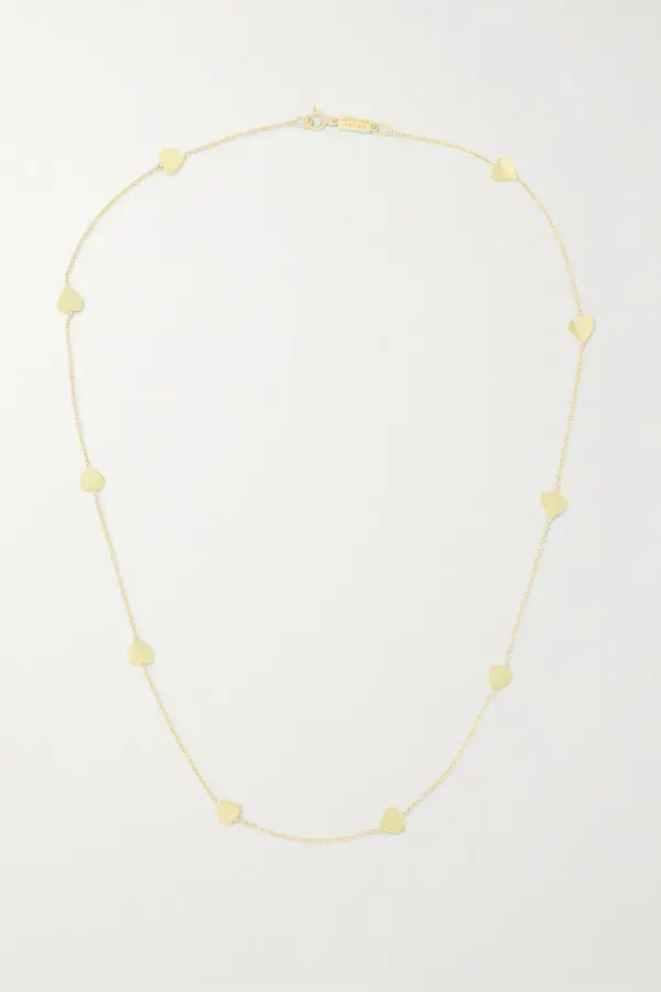 JENNIFER MEYER Heart-by-the-inch 18-karat Chain Necklace - Gold