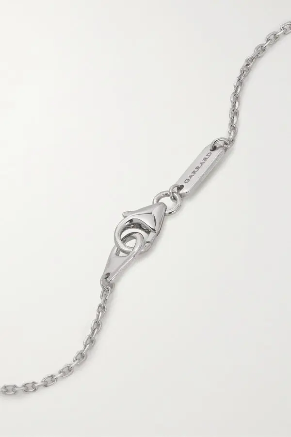 GARRARD Fanfare Symphony 18-karat White Multi-stone Pendant Necklace