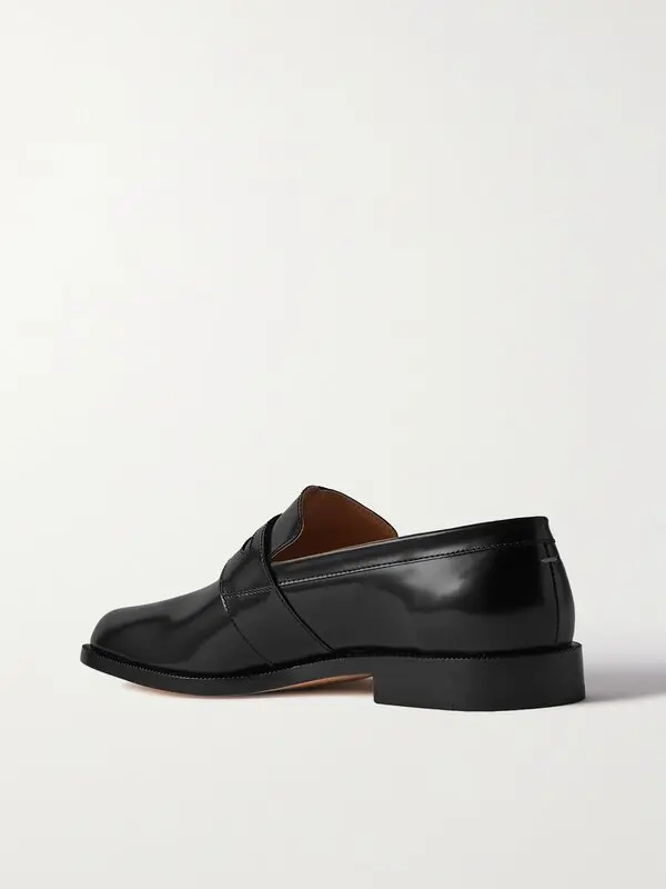 MAISON MARGIELA Tabi Glossed-leather Loafers