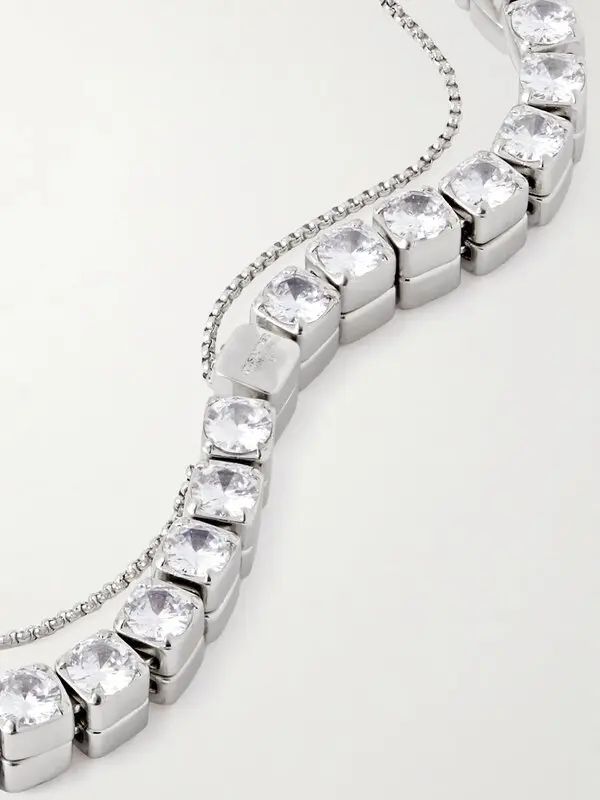 JIL SANDER Tone Crystal Necklace