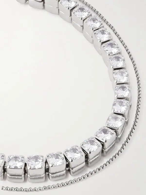 JIL SANDER Tone Crystal Necklace