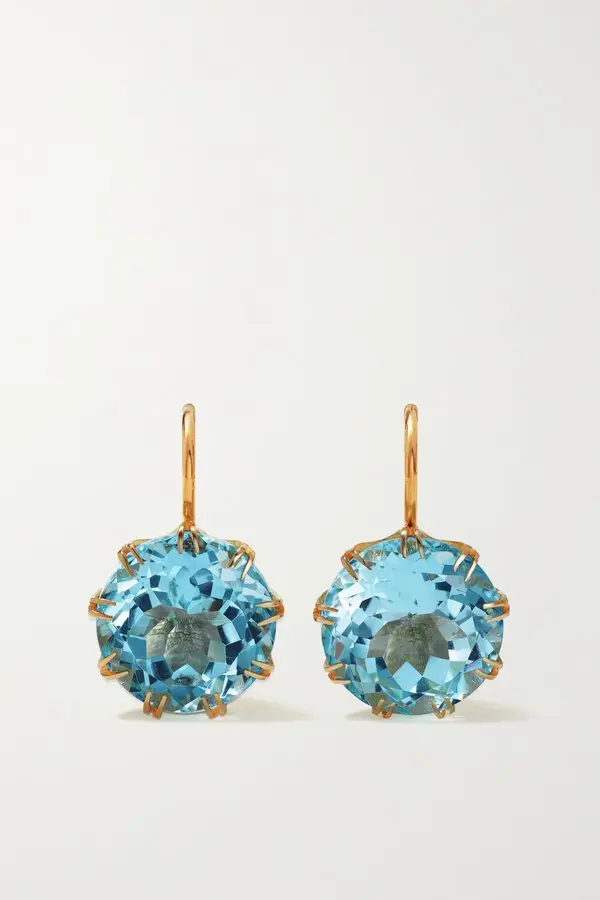 Ileana Makri Crown Topaz & 18-karat Earrings - Gold