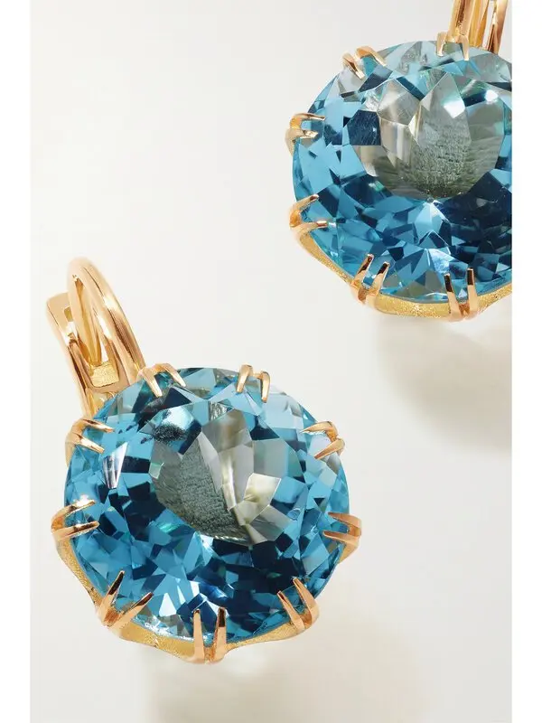 Ileana Makri Crown Topaz & 18-karat Earrings