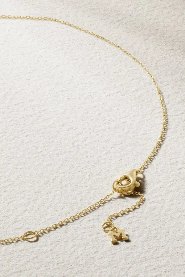 Mateo Wave 14-karat Diamond Necklace