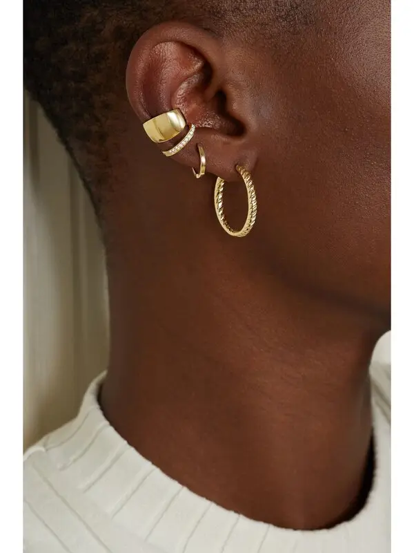 ANITA KO Zoe 18-karat Hoop Earrings - Gold