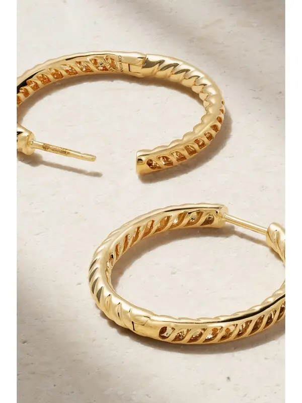 ANITA KO Zoe 18-karat Hoop Earrings - Gold