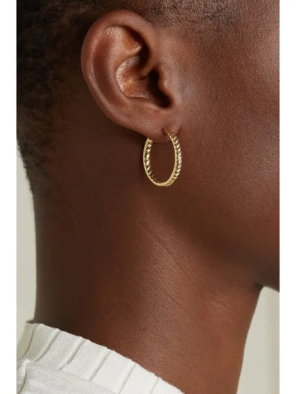 ANITA KO Zoe 18-karat Hoop Earrings - Gold