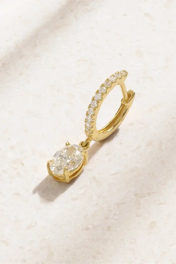 ANITA KO 18-karat Diamond Single Earring - Gold