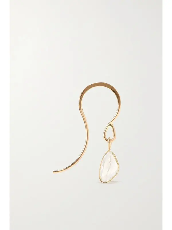 MELISSA JOY MANNING 14-karat Recycled Moonstone Drop Earrings