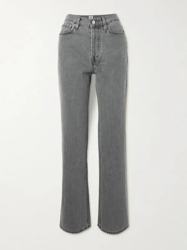 TOTEME High-rise Straight-leg Organic Jeans