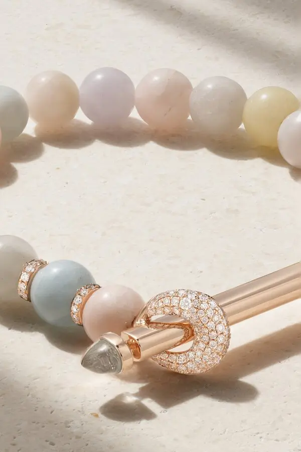 ANANYA Chakra Rose Multi-stone Bracelet - Gold