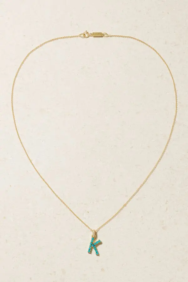 JENNIFER MEYER Initial 18-karat Diamond Necklace