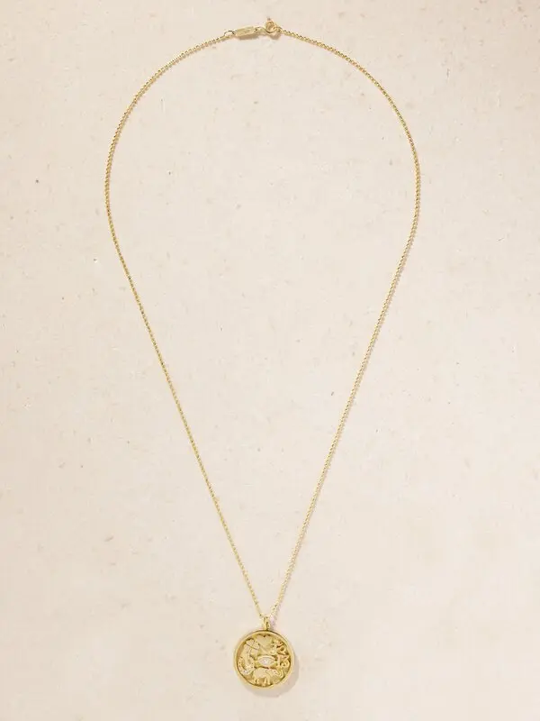 JENNIFER MEYER Good Luck 18-karat Diamond Necklace - Gold