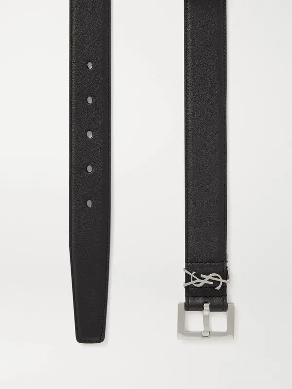 Saint Laurent Cassandre Leather Belt