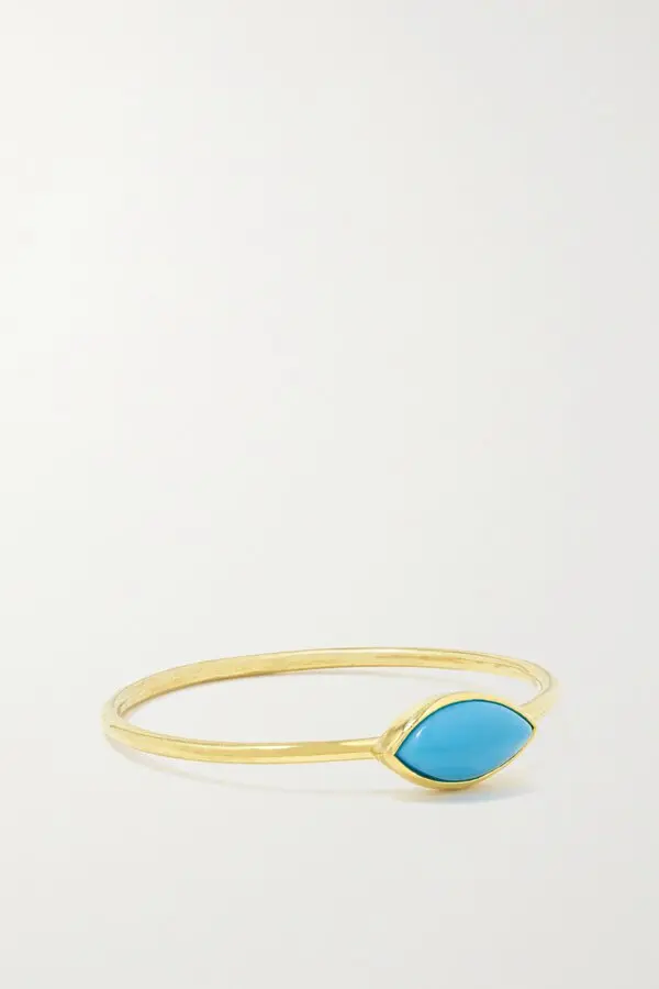 JENNIFER MEYER 18-karat Turquoise Ring - Gold
