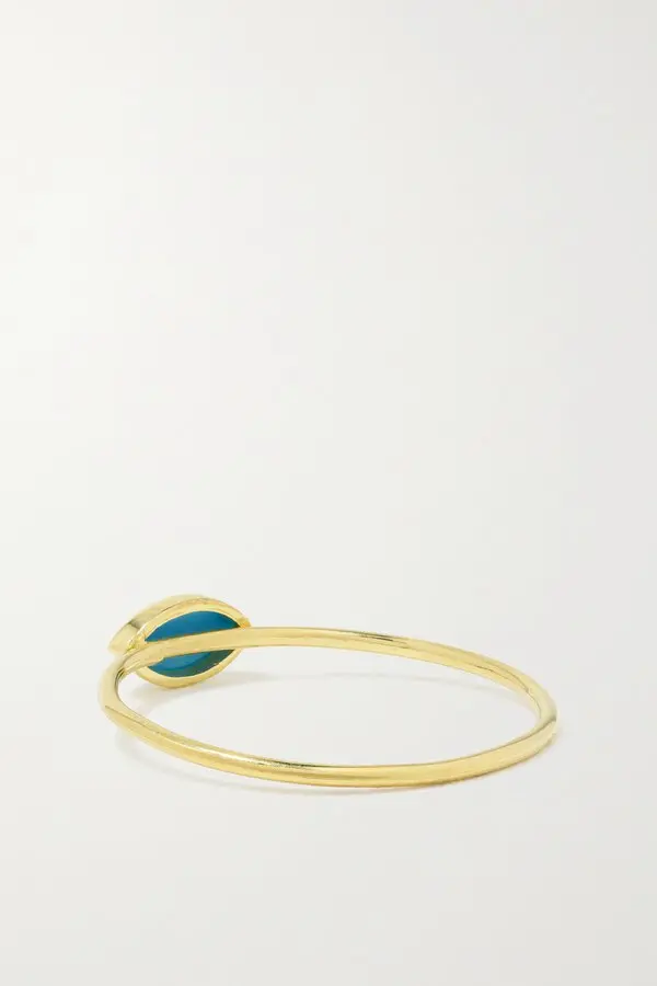 JENNIFER MEYER 18-karat Turquoise Ring