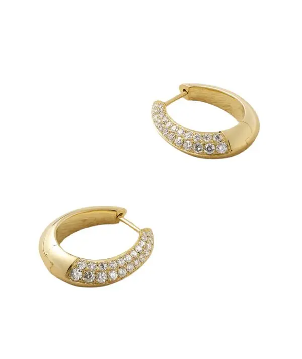 ANITA KO 18-karat Diamond Hoop Earrings