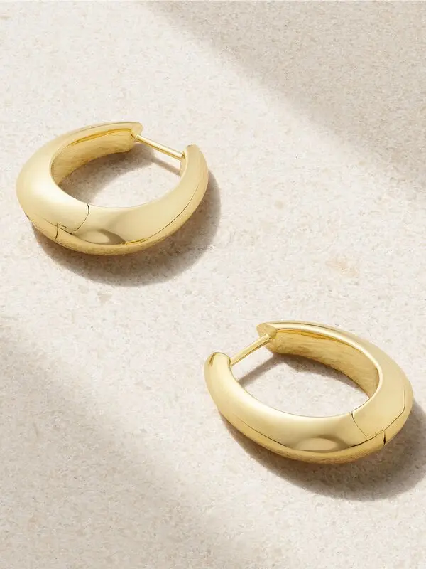 ANITA KO 18-karat Diamond Hoop Earrings