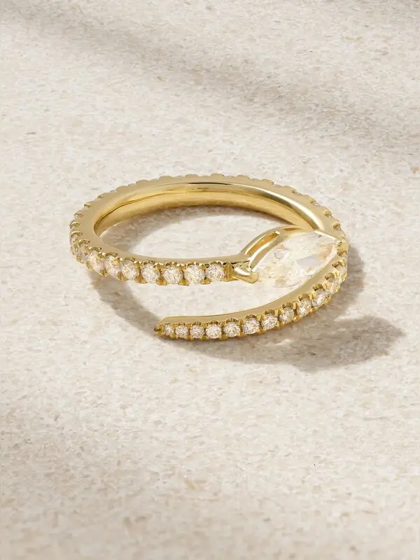ANITA KO 18-karat Diamond Marquise Ring - Gold