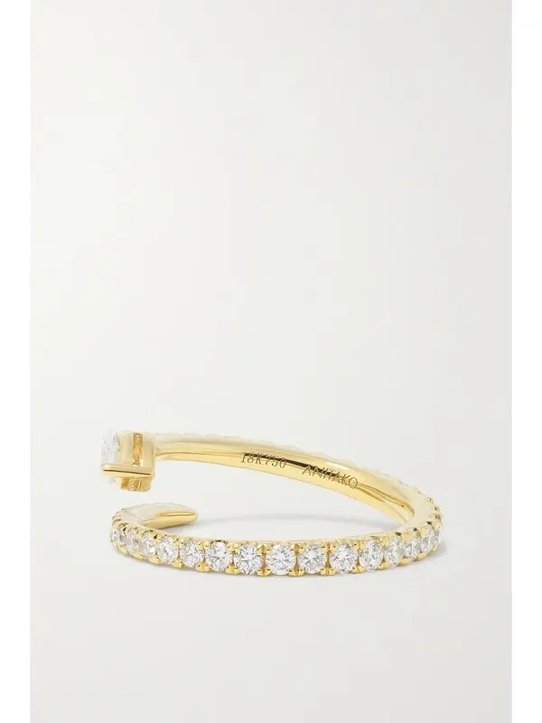 ANITA KO 18-karat Diamond Marquise Ring - Gold