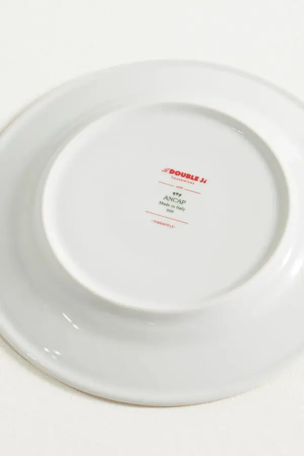 La DoubleJ Set Of Two Gold-plated Porcelain Dessert Plates