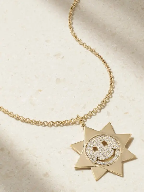 SYDNEY EVAN 14-karat Diamond Star Necklace - Gold