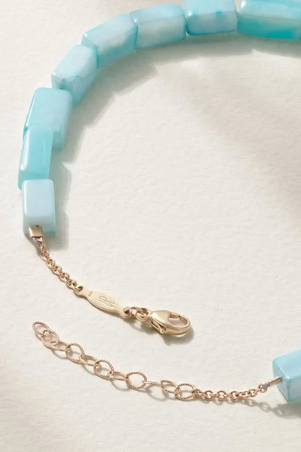 Jacquie Aiche 14-karat Opal Anklet