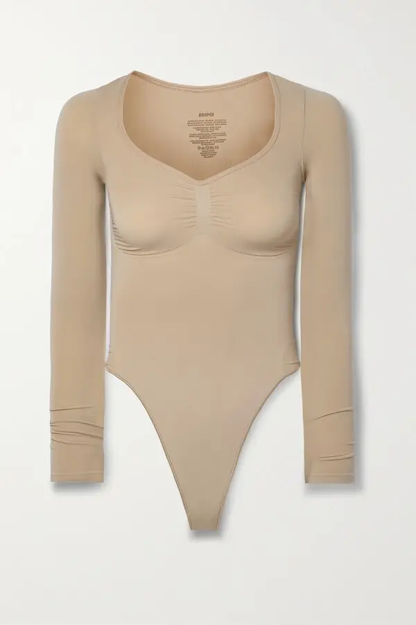 SKIMS Seamless Sculpt Long Sleeve Thong Bodysuit