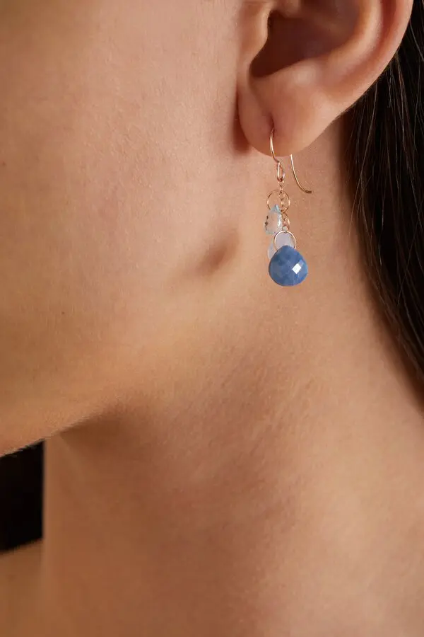 MELISSA JOY MANNING 14-karat Recycled Multi-stone Drop Earrings