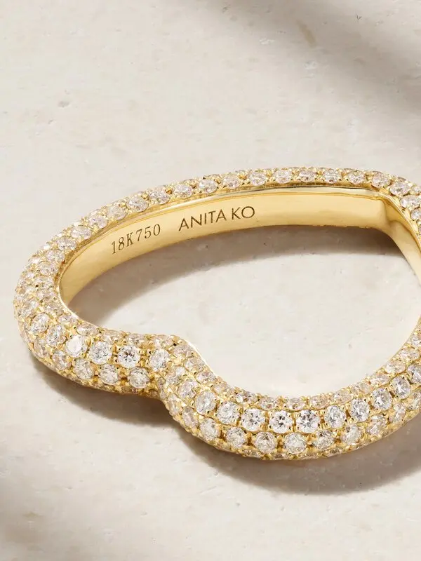 ANITA KO 18-karat Diamond Heart Ring