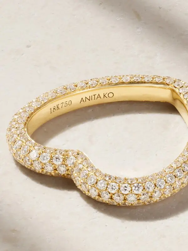 ANITA KO 18-karat Diamond Heart Ring