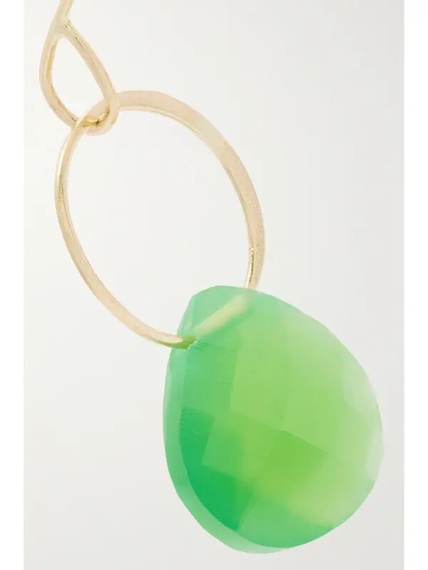 MELISSA JOY MANNING 14-karat Recycled Chrysoprase Dangle Earrings