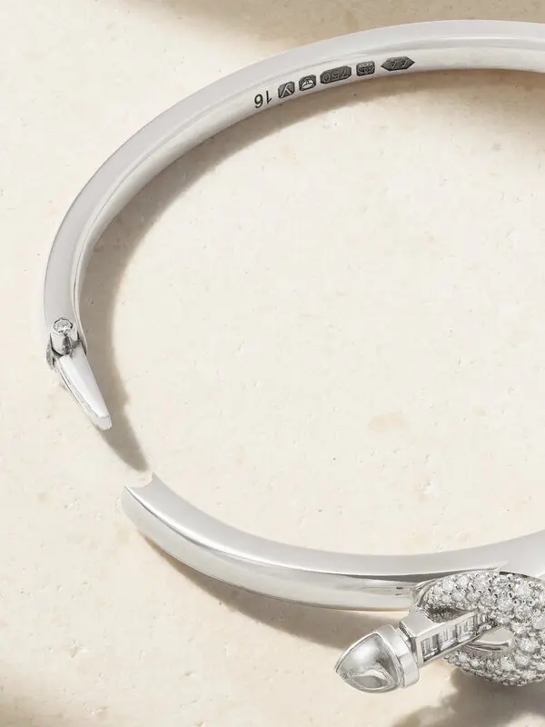 ANANYA Chakra Icon Diamond And Quartz Bangle - Gold