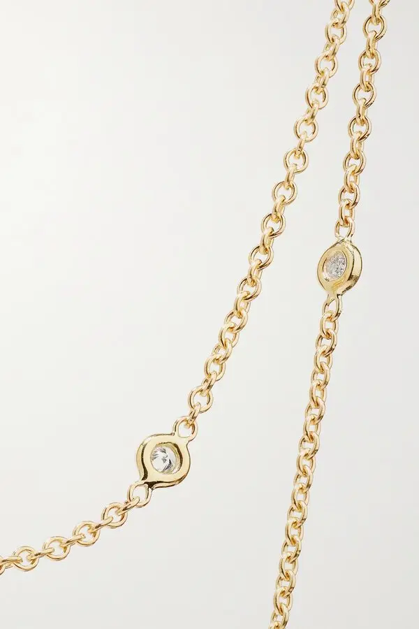 Jacquie Aiche 14-karat Diamond Body Chain