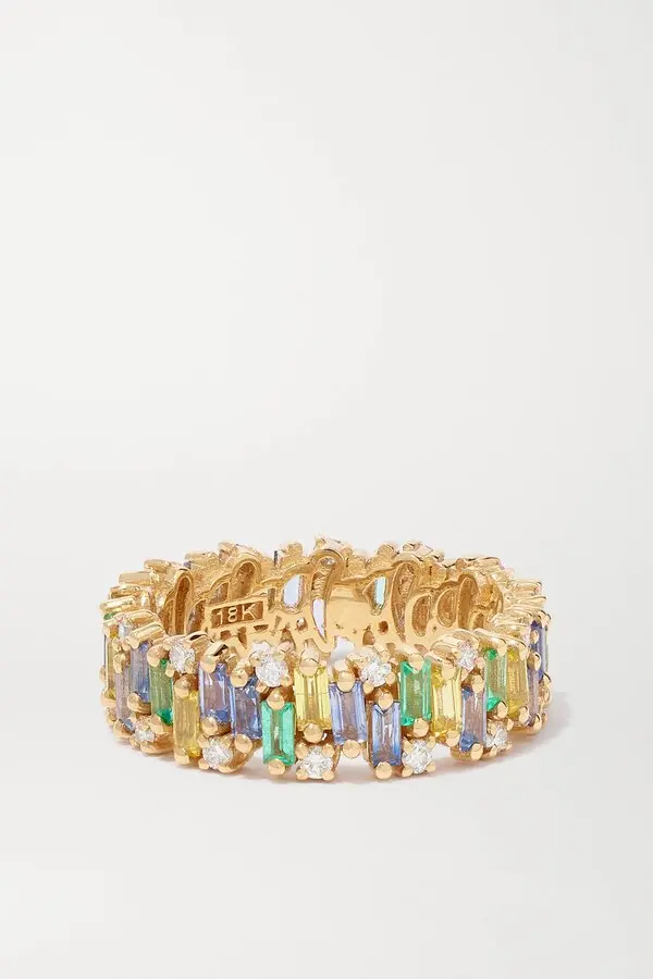 SUZANNE KALAN 18-karat Multi-stone Ring