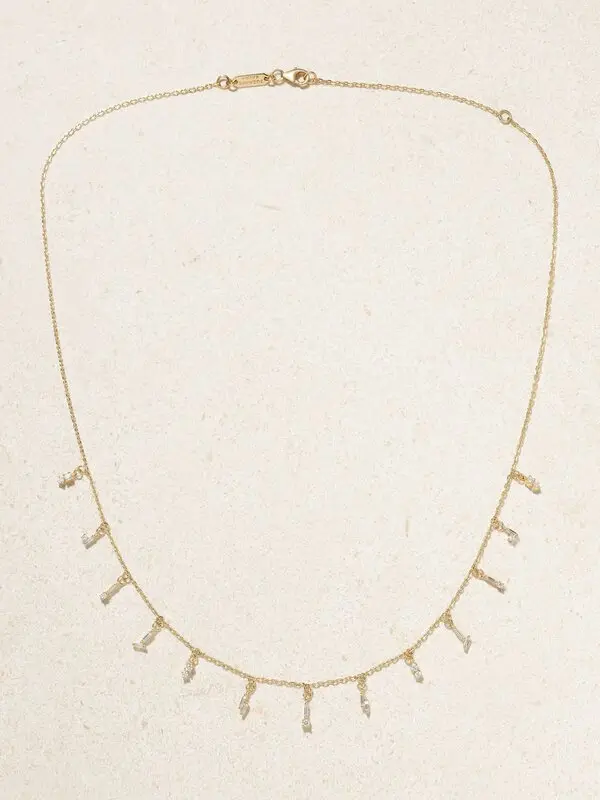 SUZANNE KALAN 18-karat Diamond Necklace - Gold