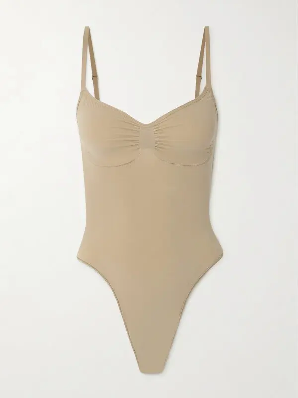 SKIMS Seamless Sculpt Thong Bodysuit - Neutrals