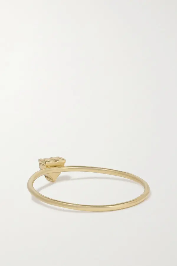 JENNIFER MEYER 18-karat Heart Diamond Ring