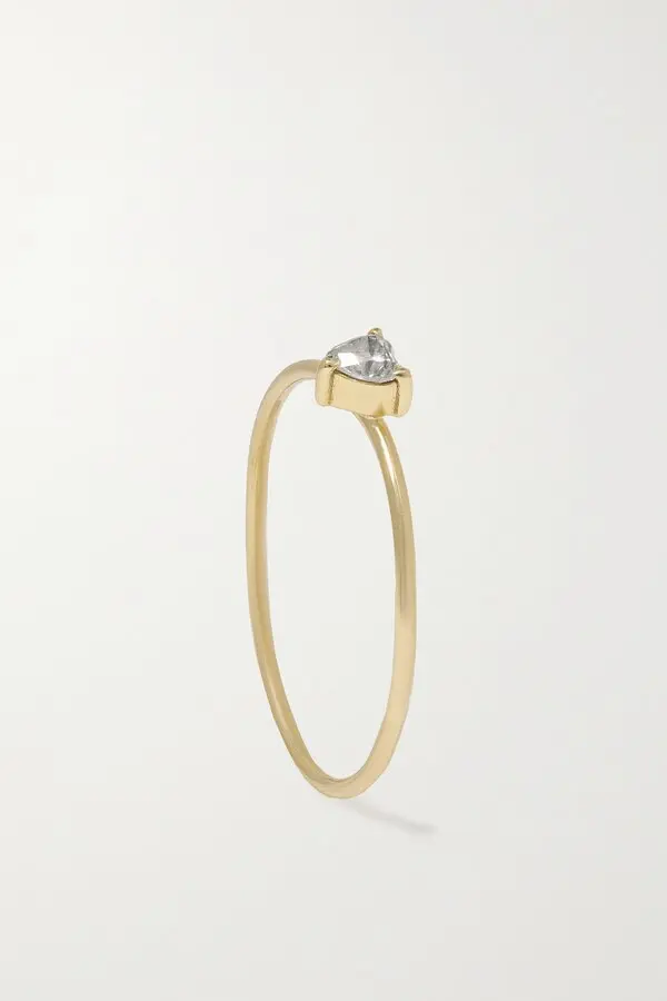 JENNIFER MEYER 18-karat Heart Diamond Ring