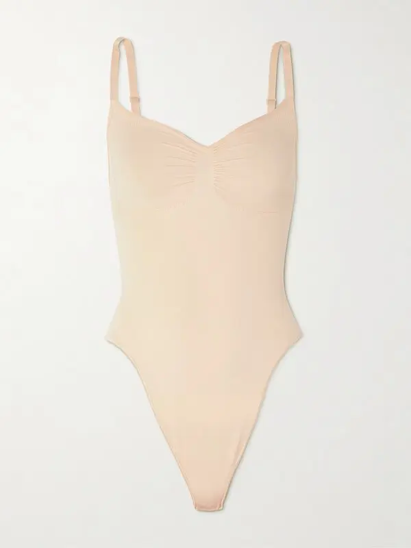 SKIMS Seamless Sculpt Thong Bodysuit - Neutrals