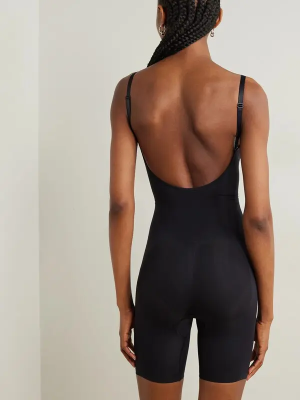 SKIMS Seamless Sculpt Mid Thigh Bodysuit - Black