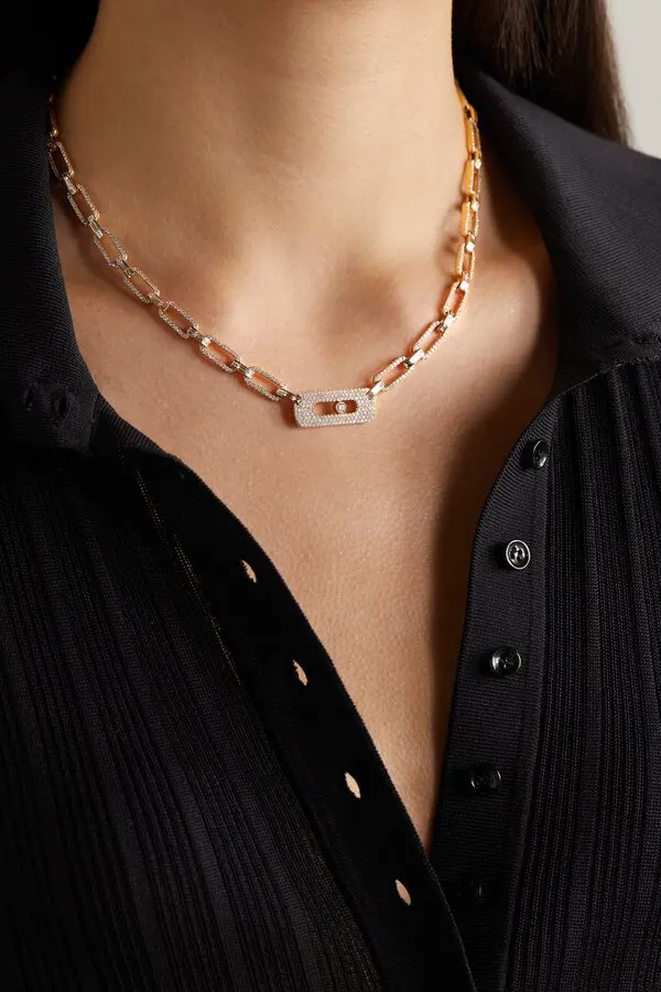 Messika My Move 18-karat Diamond Necklace - Gold