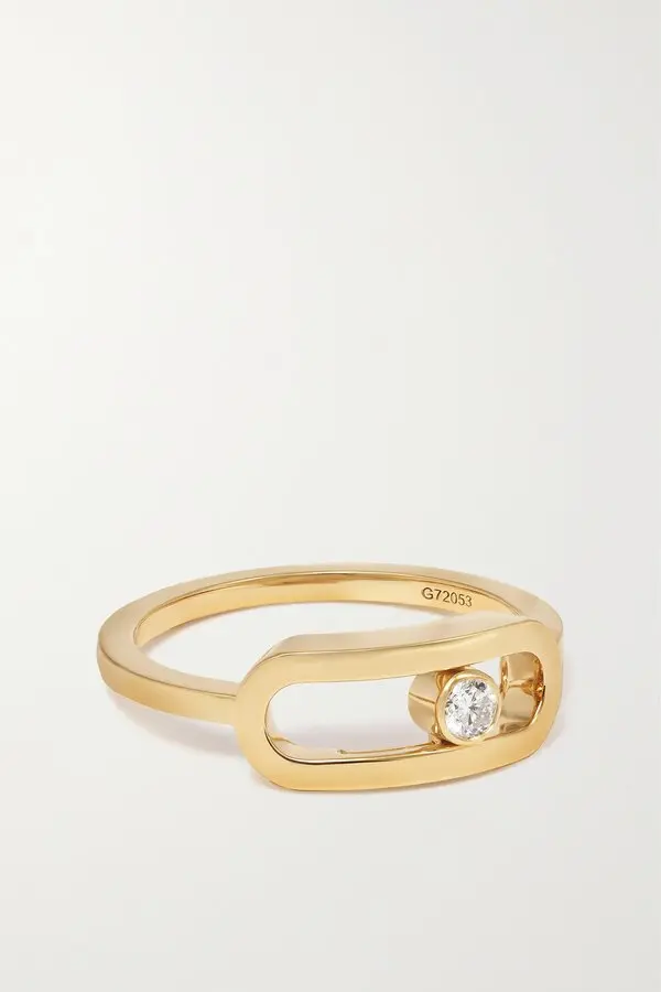 Messika Move Uno 18-karat Diamond Ring - Gold
