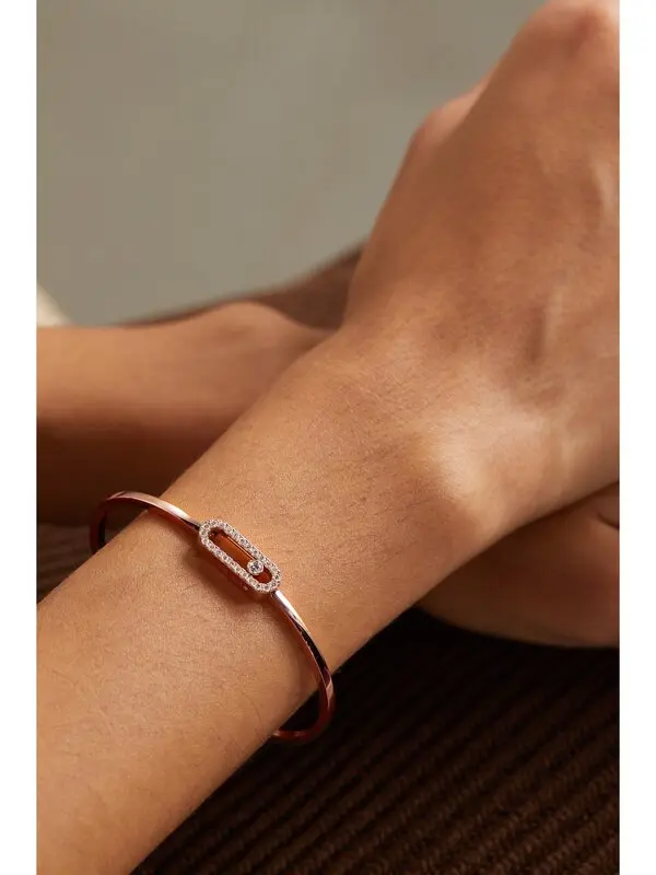 Messika Move Uno 18-karat Diamond Bangle - Gold