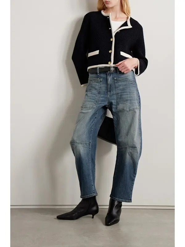 NILI LOTAN Shon Boyfriend Jeans - Blue