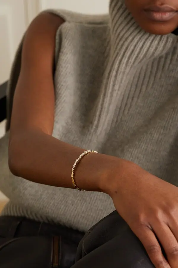 SUZANNE KALAN 18-karat Diamond Cuff